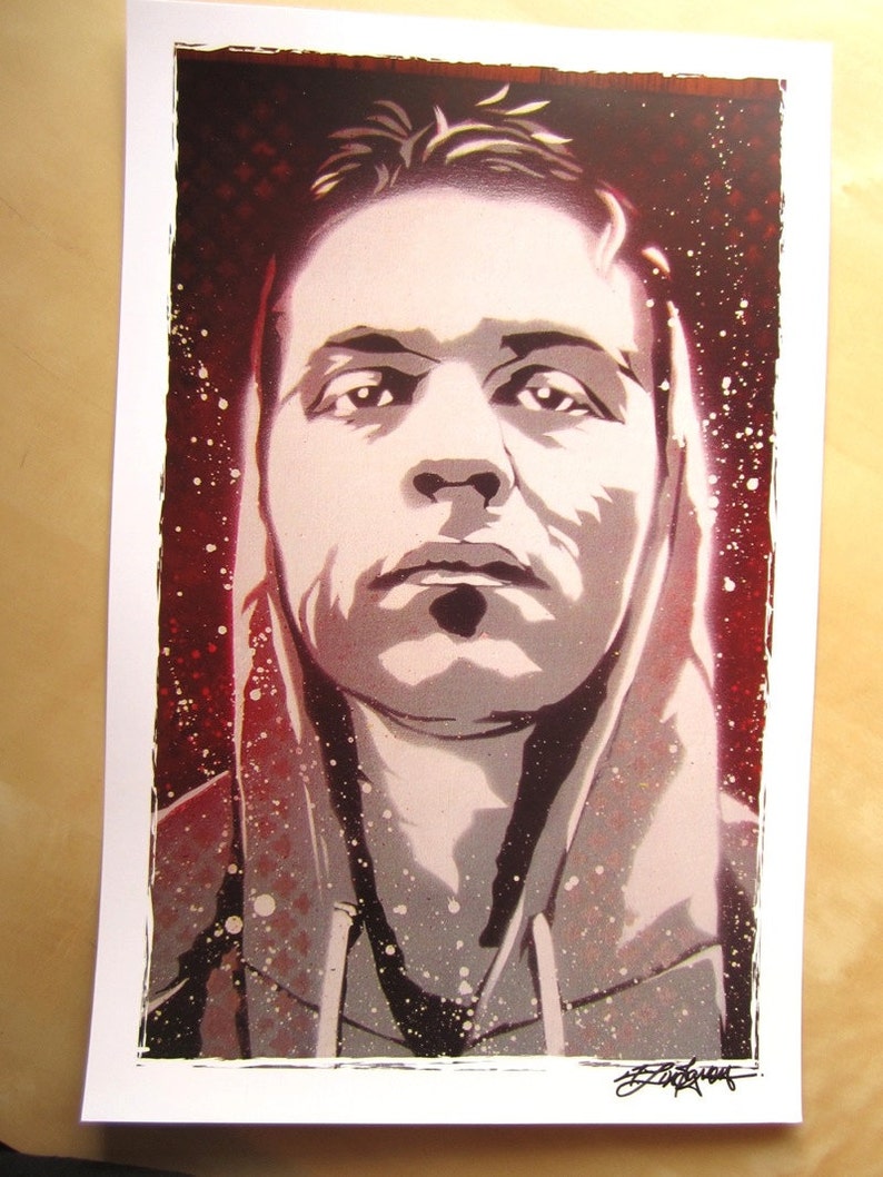 Slug From Atmosphere Stencil Art Print - Etsy