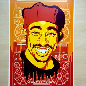 Tupac Digital Art Print - Etsy