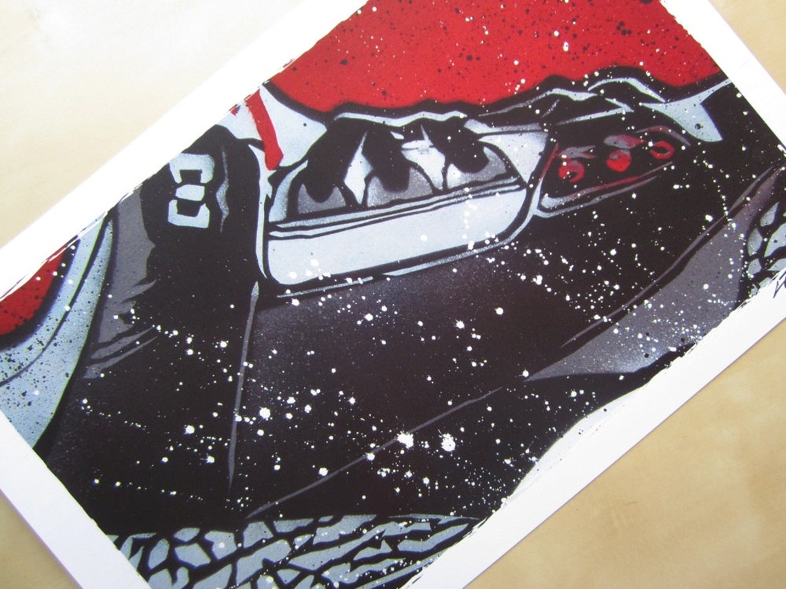Air Jordan 3 Stencil Art Print | Etsy