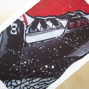 Air Jordan 3 Stencil Art Print - Etsy