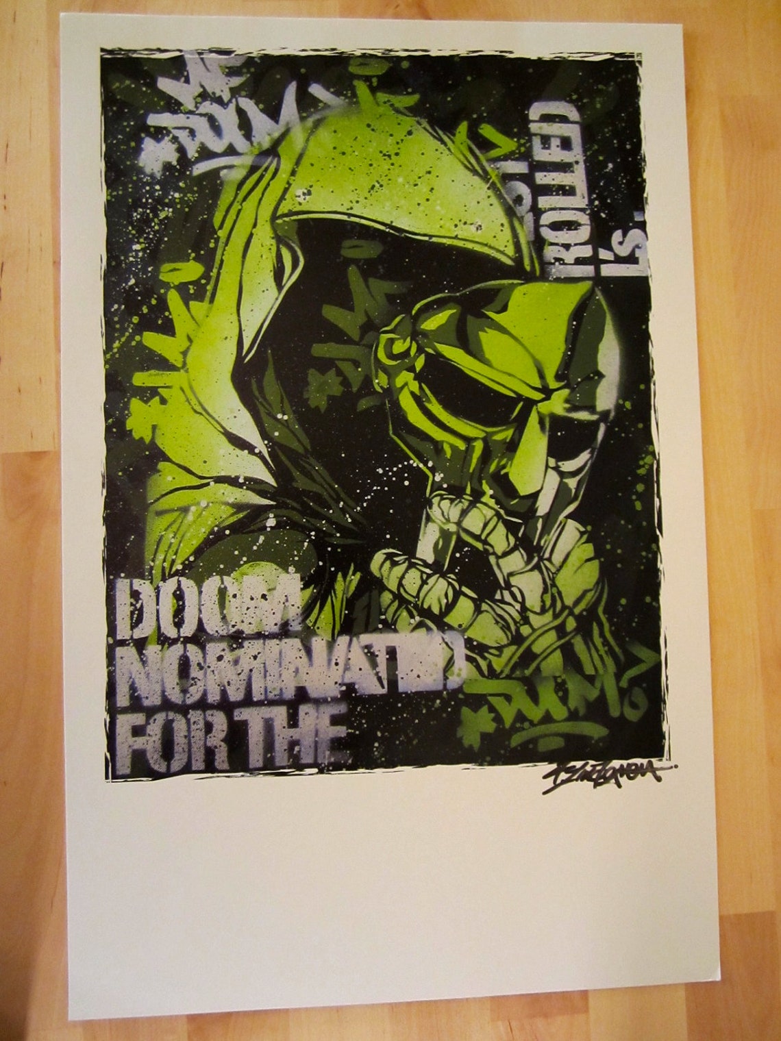 MF Doom Stencil Art Print - Etsy