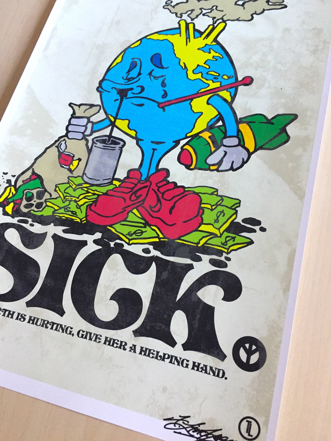 Sick Earth Digital Art Print - Etsy