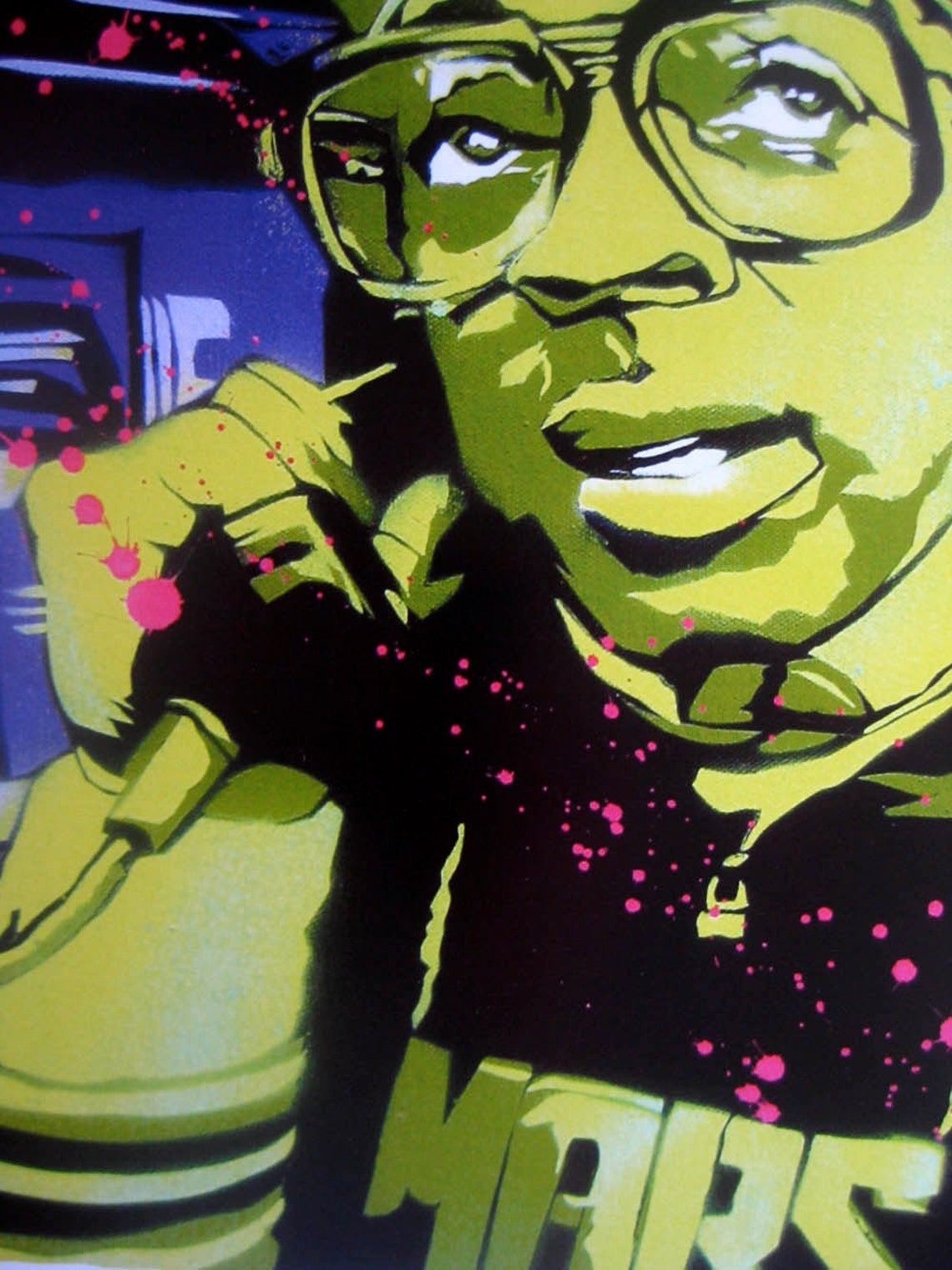 Spike Lee Stencil Art Print - Etsy
