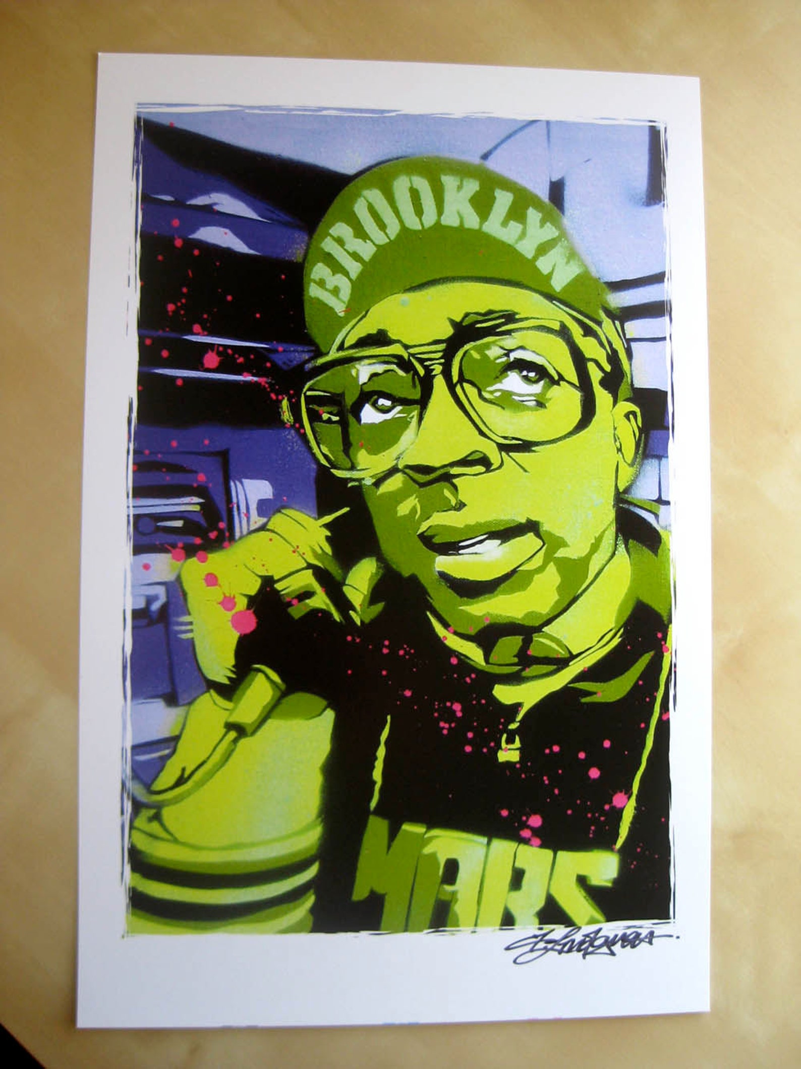 Spike Lee Stencil Art Print - Etsy