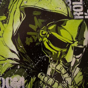 MF Doom Stencil Art Print - Etsy
