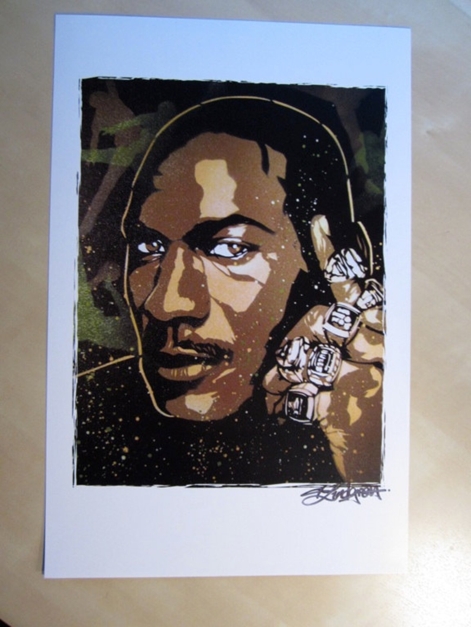 Michael Jordan Six Rings Stencil Art Print - Etsy