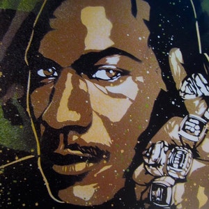 Michael Jordan Six Rings Stencil Art Print - Etsy