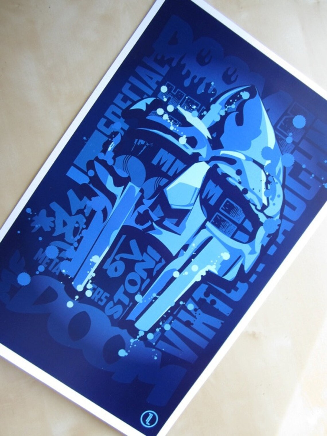 Mf Doom Splatter Mask Digital Art Print - Etsy