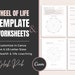 Wheel of Life Canva Template | Editable Wheel of Balance Kit ...