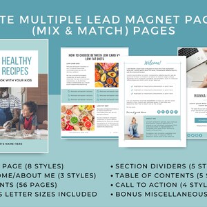 Lead Magnet Template BUNDLE for Coaches Workbook, Ebook, Checklist Canva Template Kit for ...