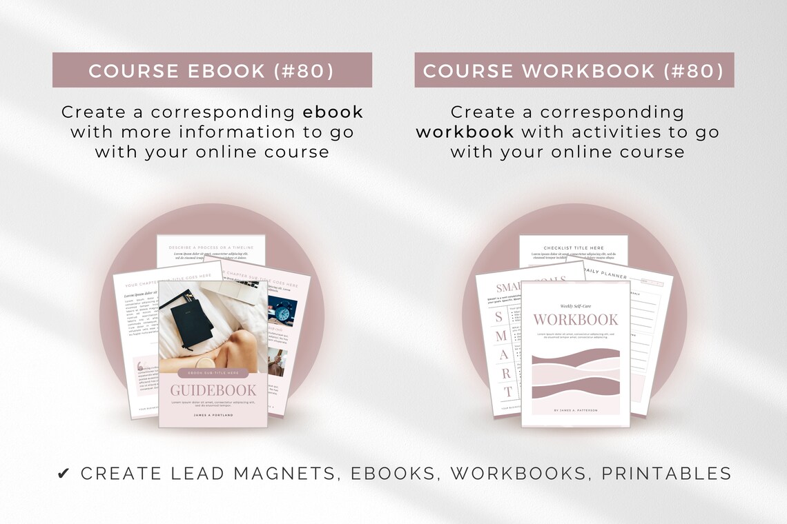Course Creator Bundle Canva Template for Coaches Course - Etsy