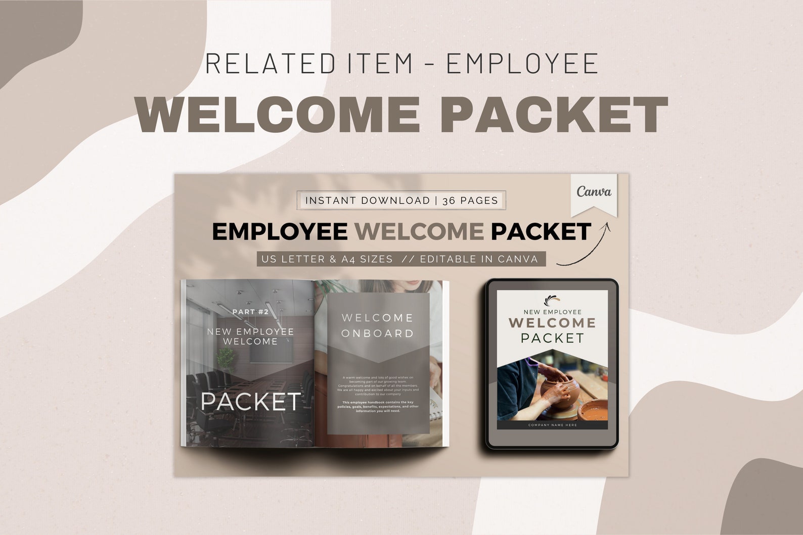 Employee Onboarding Presentation: Canva Welcome Template (40 Slides) - Etsy