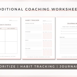 Coaching Worksheet Templates Editable Canva Forms Client Session Note ...