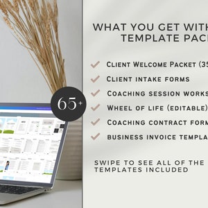 Coaching Client Welcome Packet Kit Client Onboarding Canva Template ...