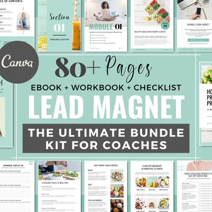 Lead Magnet Template BUNDLE for Coaches Workbook/ebook | Etsy