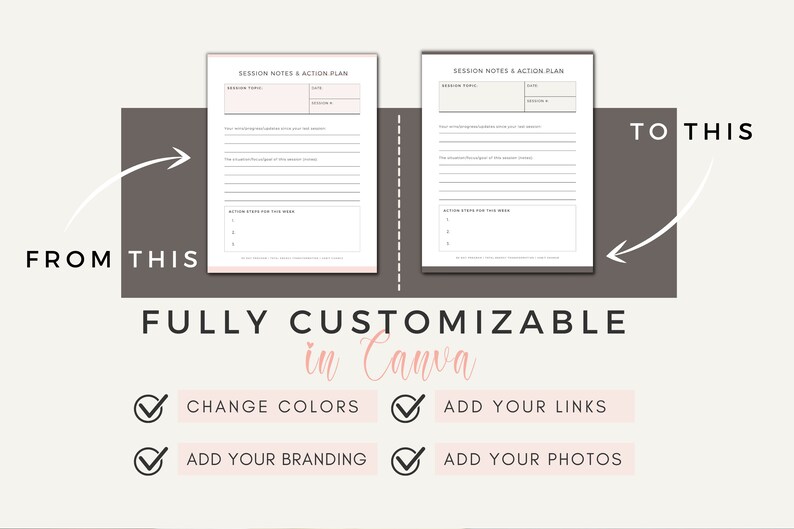 Coaching Worksheets Canva Template for Health and Life | Etsy