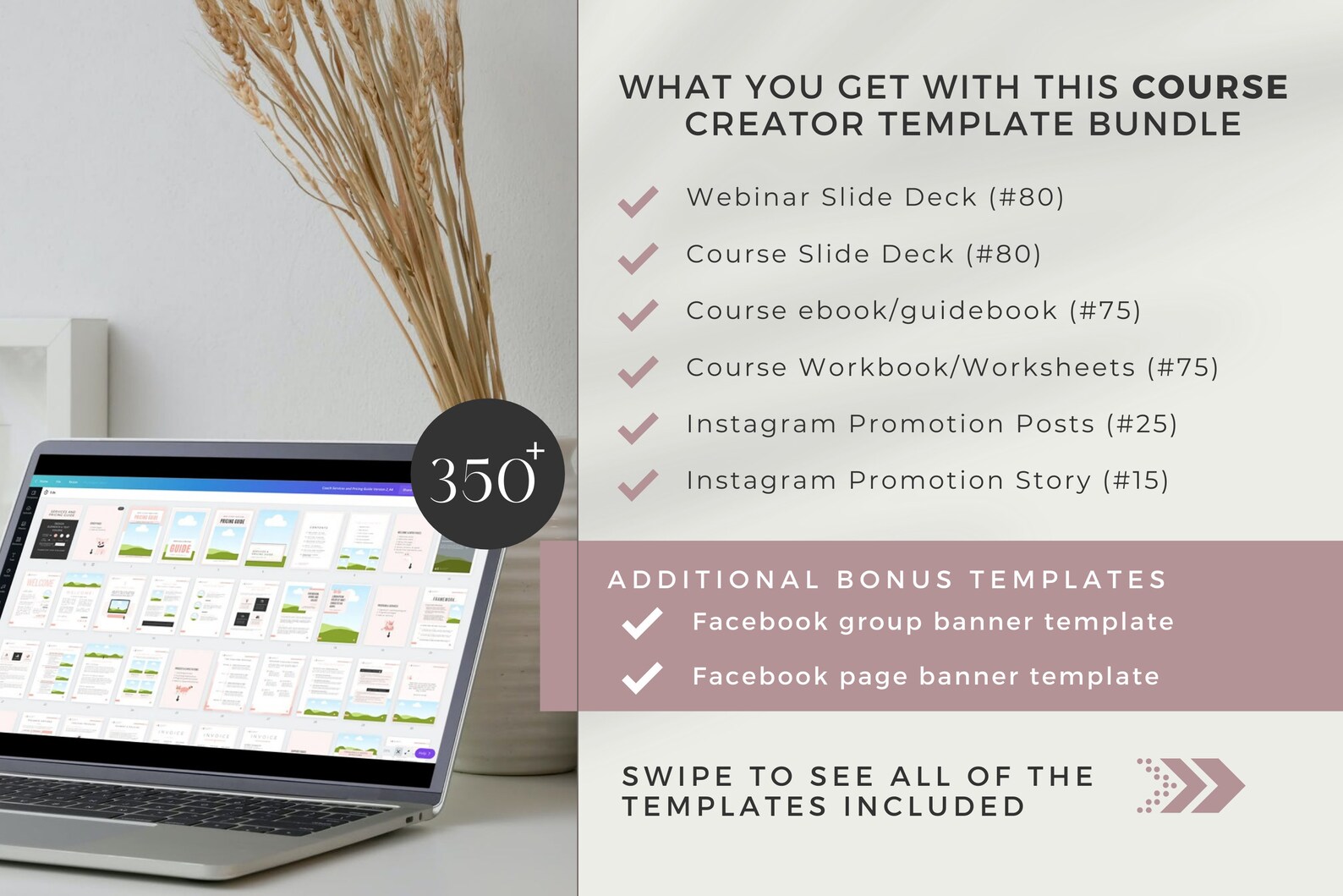 Course Creator Bundle Canva Template for Coaches Course | Etsy