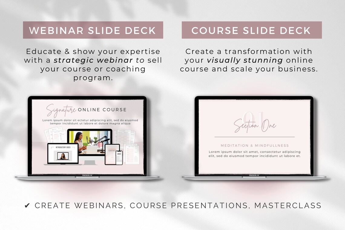 Course Creator Bundle Canva Template for Coaches Course - Etsy