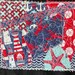 Abstract Cotton Fabric Scrap Patch Textile Art Collage/unique Fabric ...