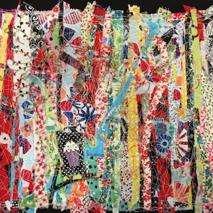 Abstract Fabric Textile Art Collage - Wall or Tabletop Art - Layered ...
