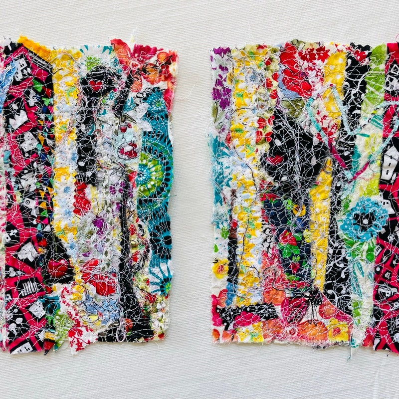 Abstract Textile Art - Etsy