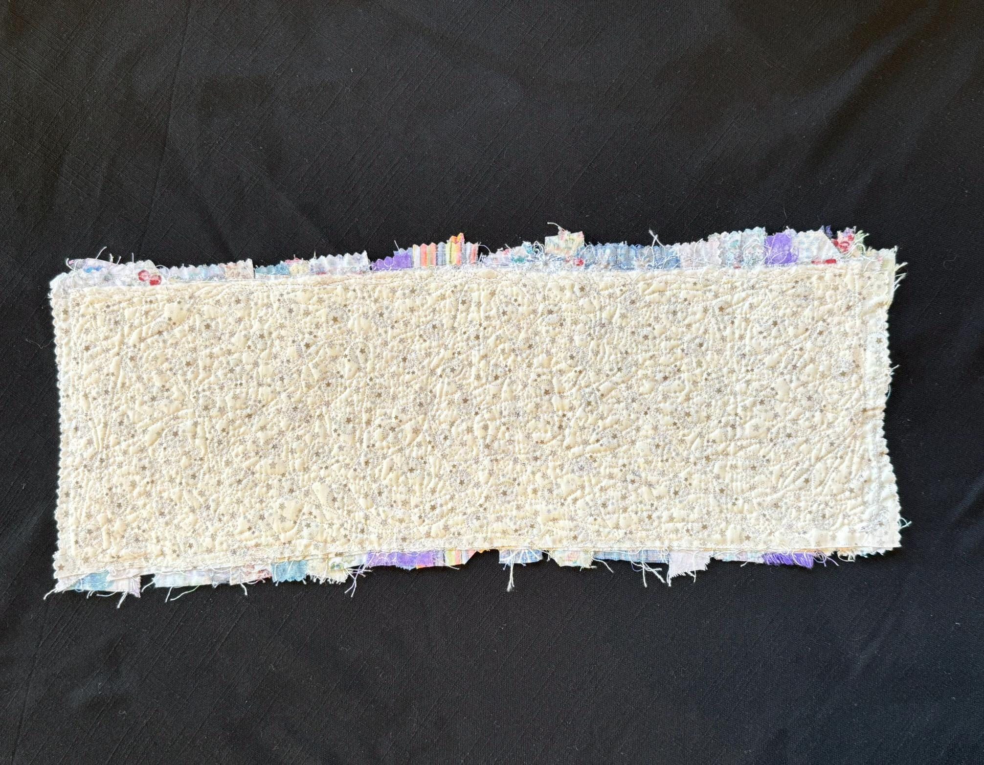 Abstract Textile Art Collage – Layered Cotton Fabric Wall Hanging - Etsy