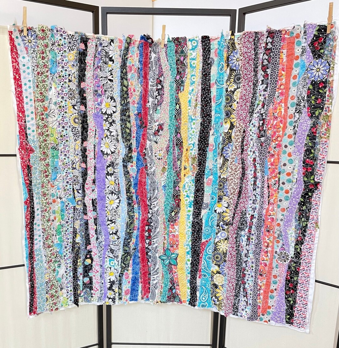 Extra Large Size Abstract Fabric Textile Art Collage/eclectic Home ...
