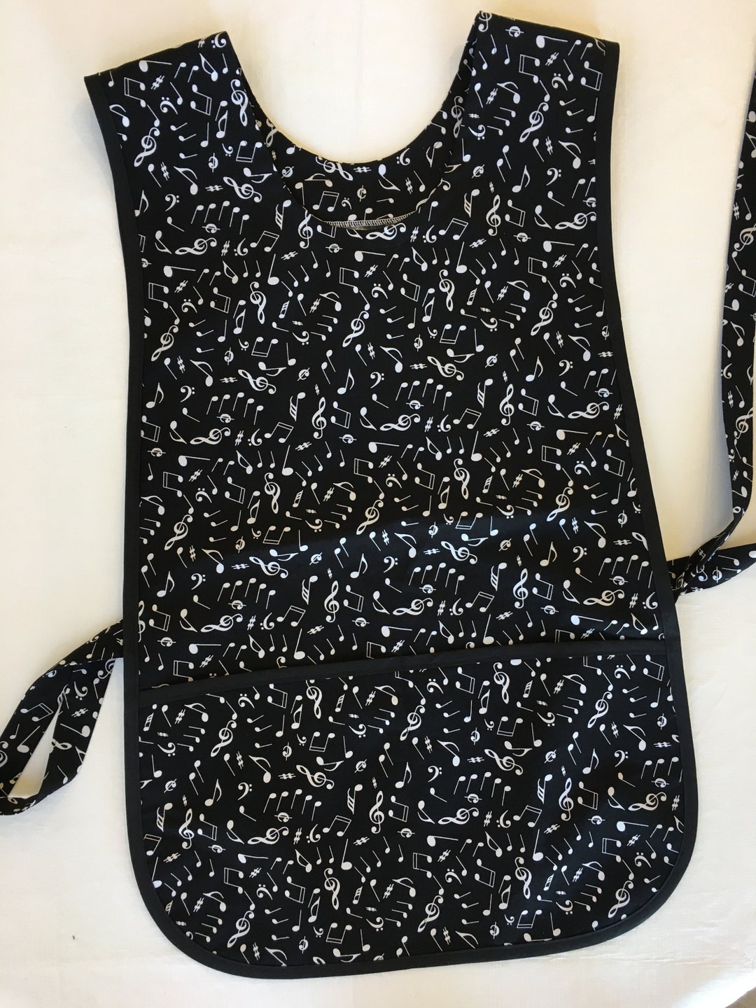 Music Notes Vintage Inspired Cobbler Smock Style Apron With - Etsy