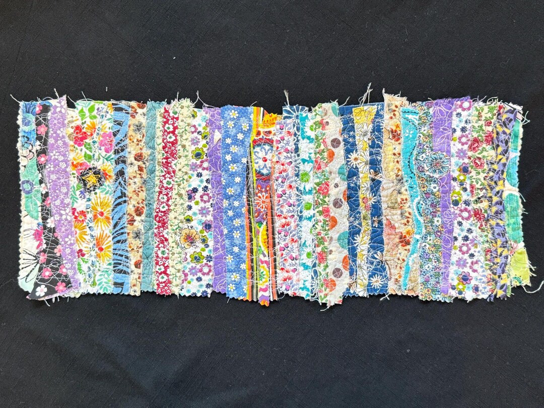 Abstract Textile Art Collage – Layered Cotton Fabric Wall Hanging - Etsy