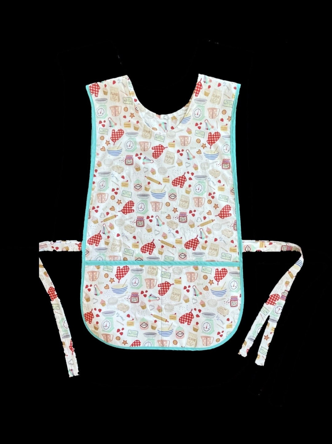 Vintage Style Bakers Kitchen Theme Cobbler Smock Cotton Apron/two Lined ...