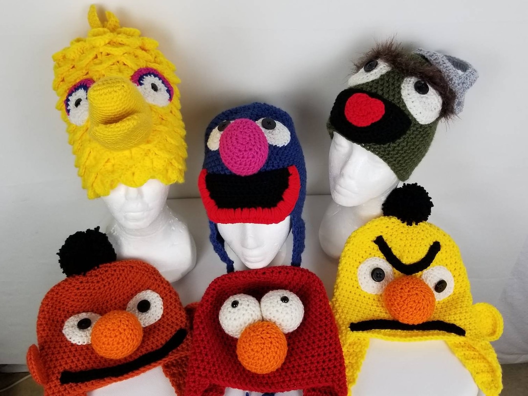 The Muppets Winter Hats, Crochet Muppet Hat, Fun Hat, Mupper Hat - Etsy