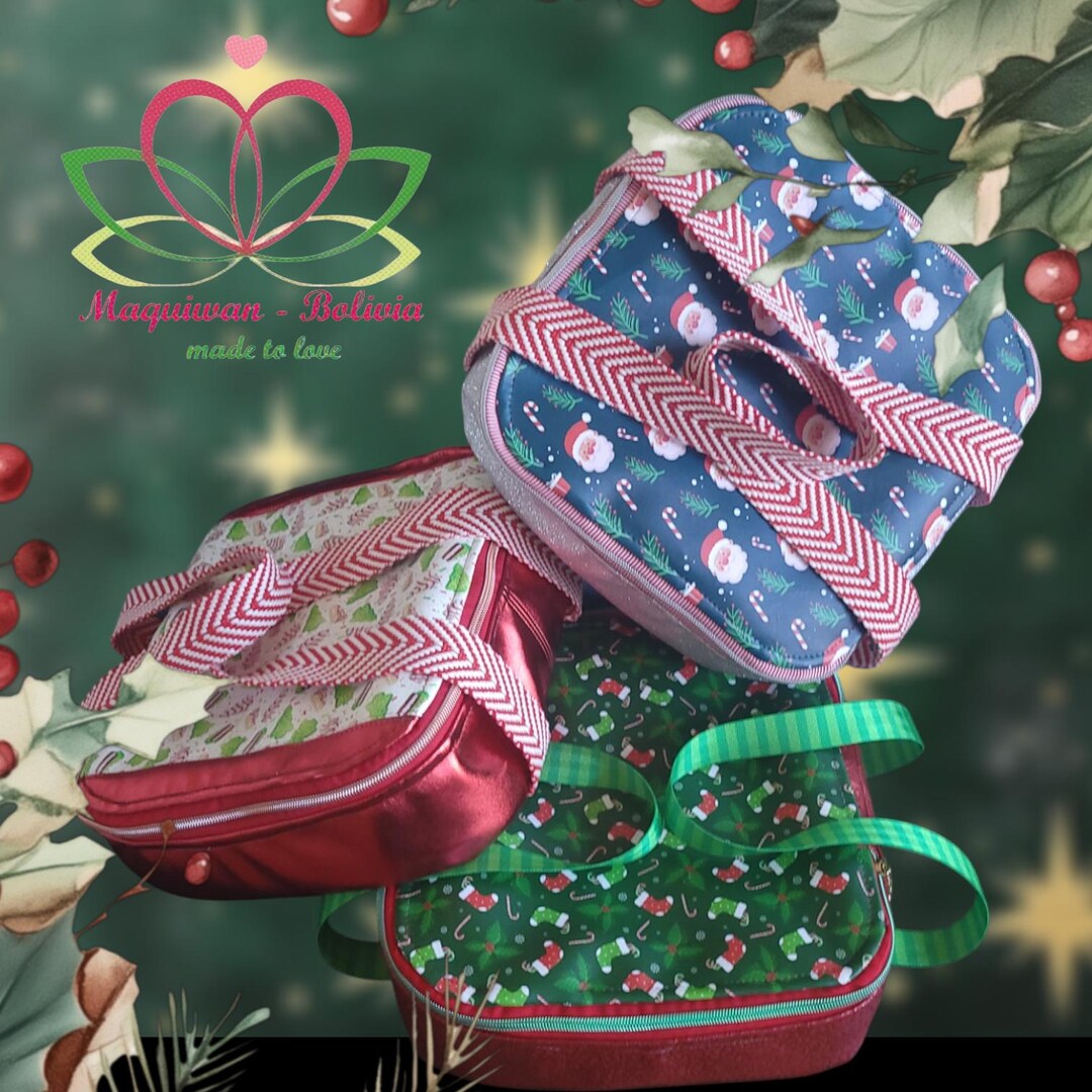 Noelle, Cookie Carrier, Food Carrier, Holiday Container, Handmade Snack ...