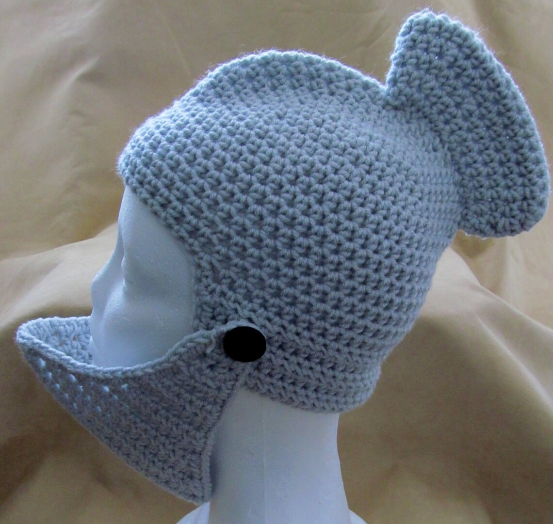 Knight Helmet Crochet Hat - Etsy
