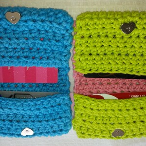 Card Wallet in Crochet With Flower - Etsy