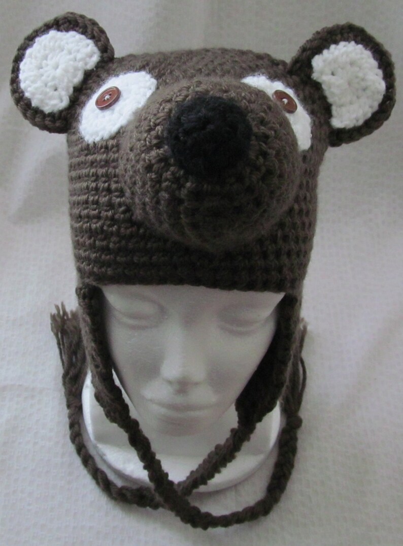 Crochet hat Mouse hat handmade animal hat | Etsy