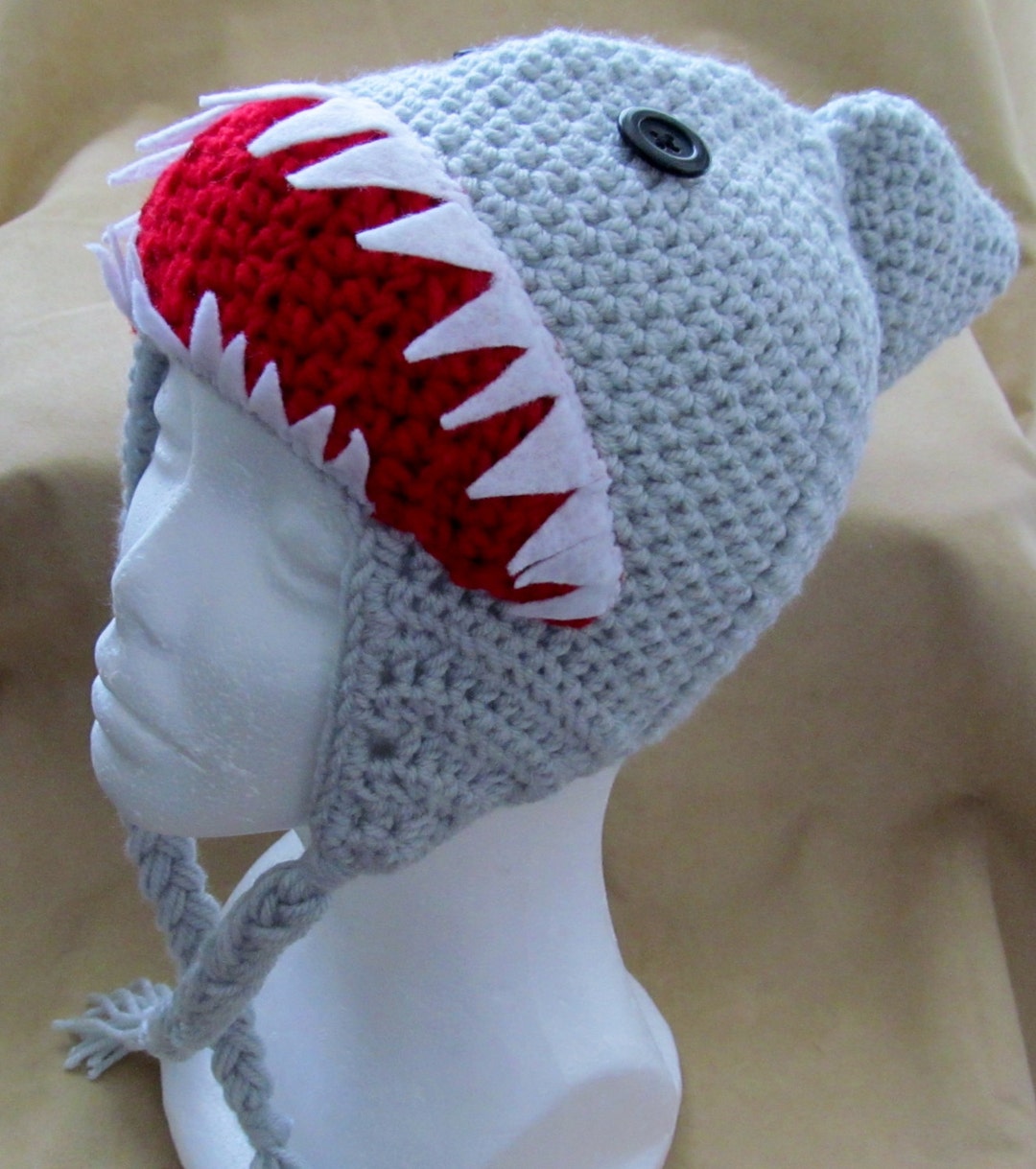 Shark Hat - Etsy