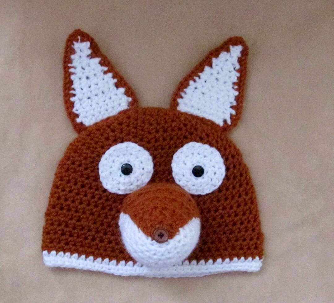 Foxie the Friendly Hat, Animal Hat, Crochet Animal Hat, Winter Hat, 3d ...