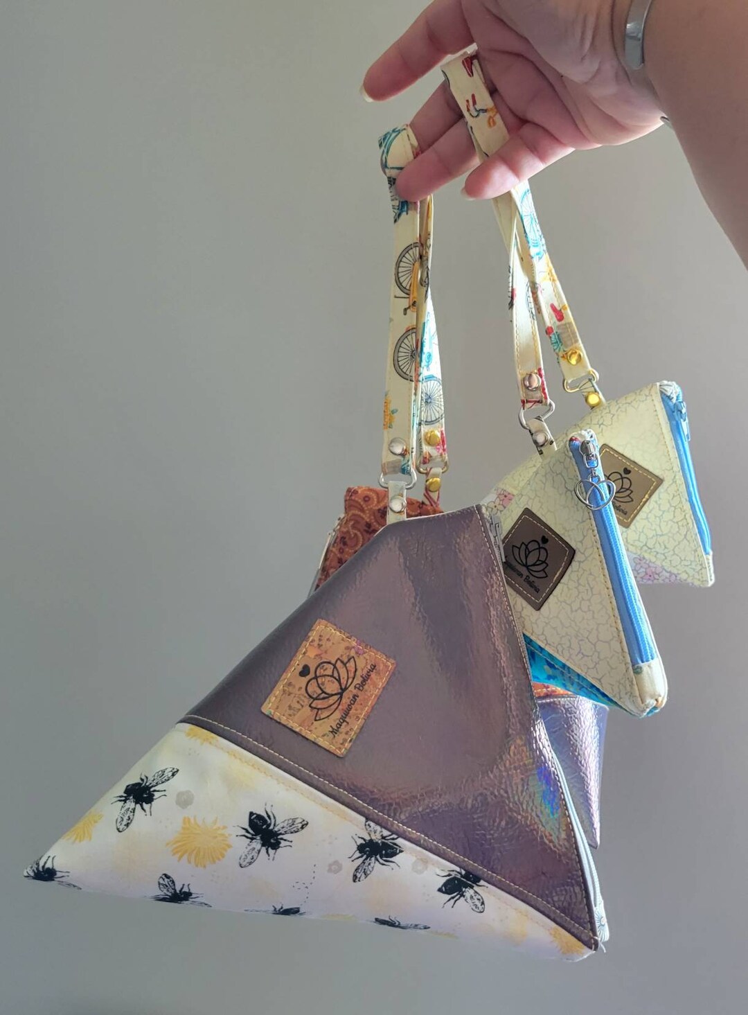Atlantis Pouch, Triangular Handbag, Triangular Coin Purse, Pyramid ...