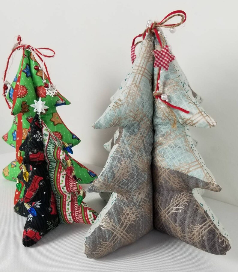 Fabric Christmas Tree, Cotton Christmas Tree, Christmas Decor ...
