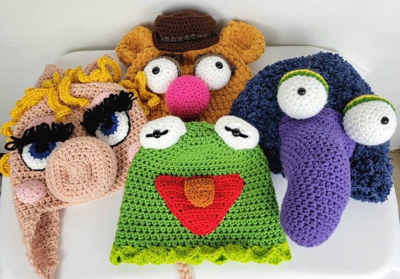 The Muppets Winter Hats Crochet Muppet Hat Fun Hat Mupper - Etsy