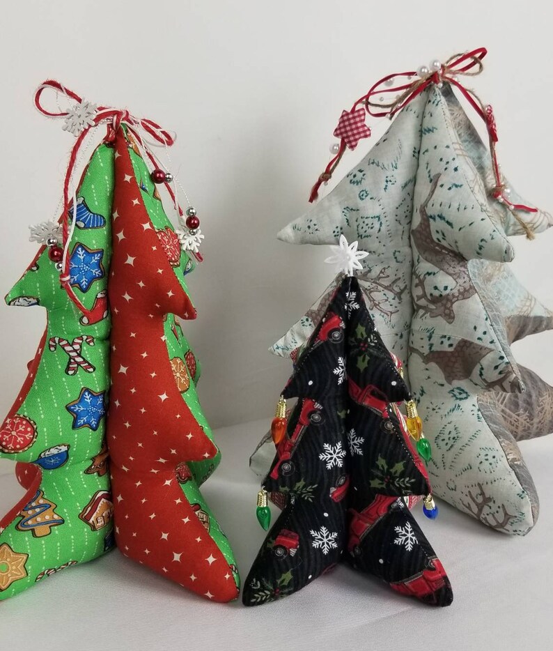 Fabric Christmas Tree, Cotton Christmas Tree, Christmas Decor ...