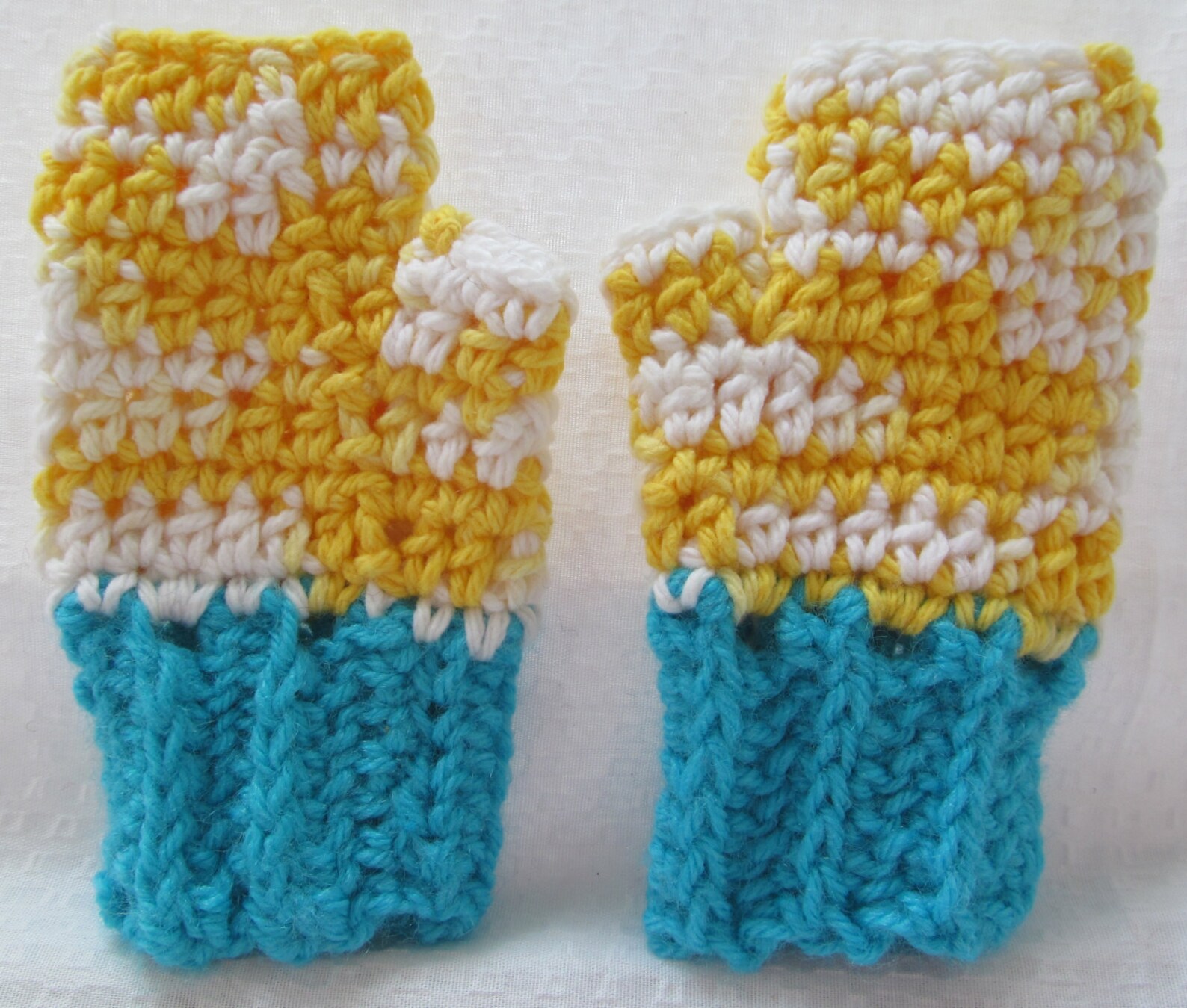 Kids Mittens in Crochet, Fingerless Mittens, Open Fingers Mittens ...
