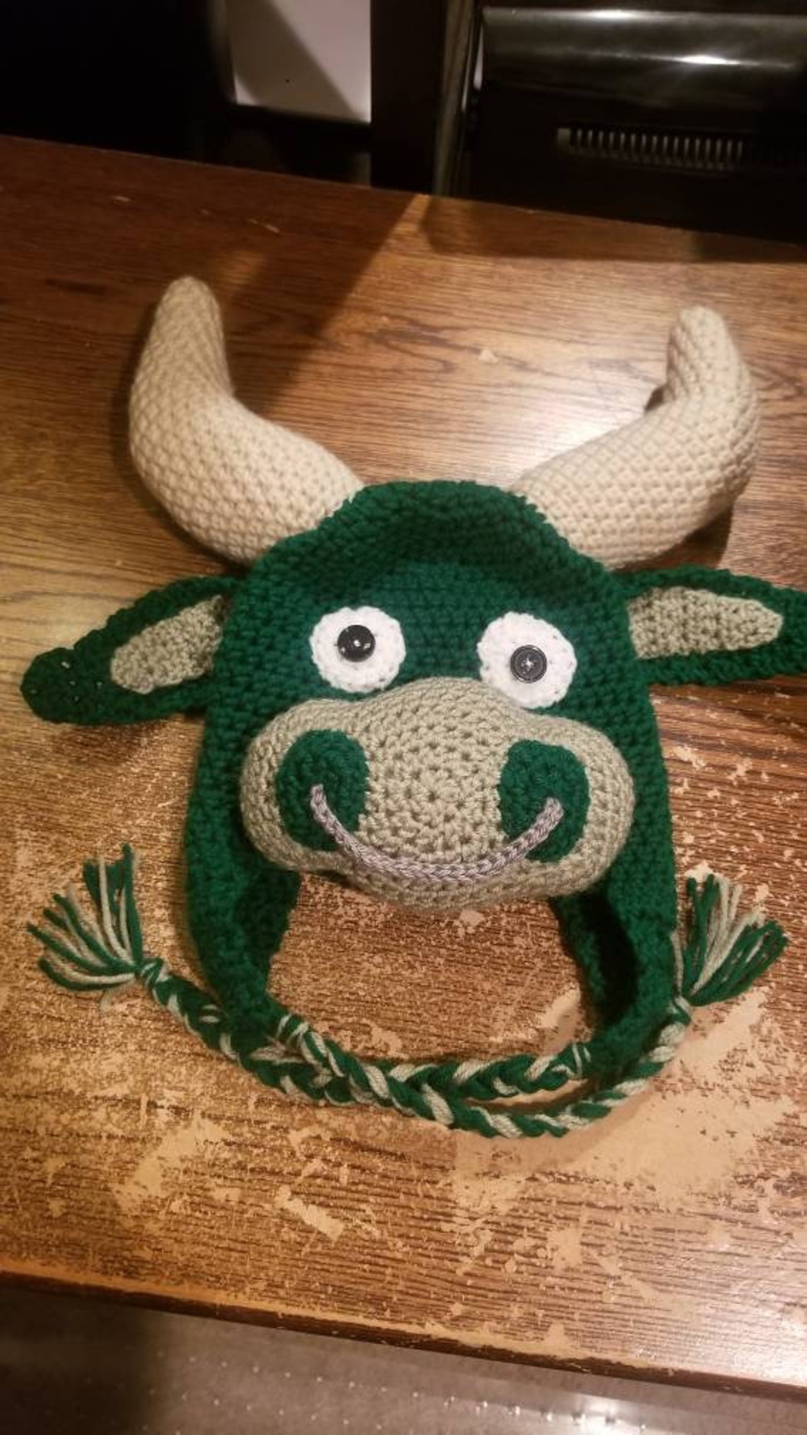 Bull Crochet Hat 3d Crochet Animal Hat Handmade Hat Fun - Etsy