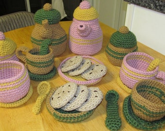 Crochet Tea Set - Etsy