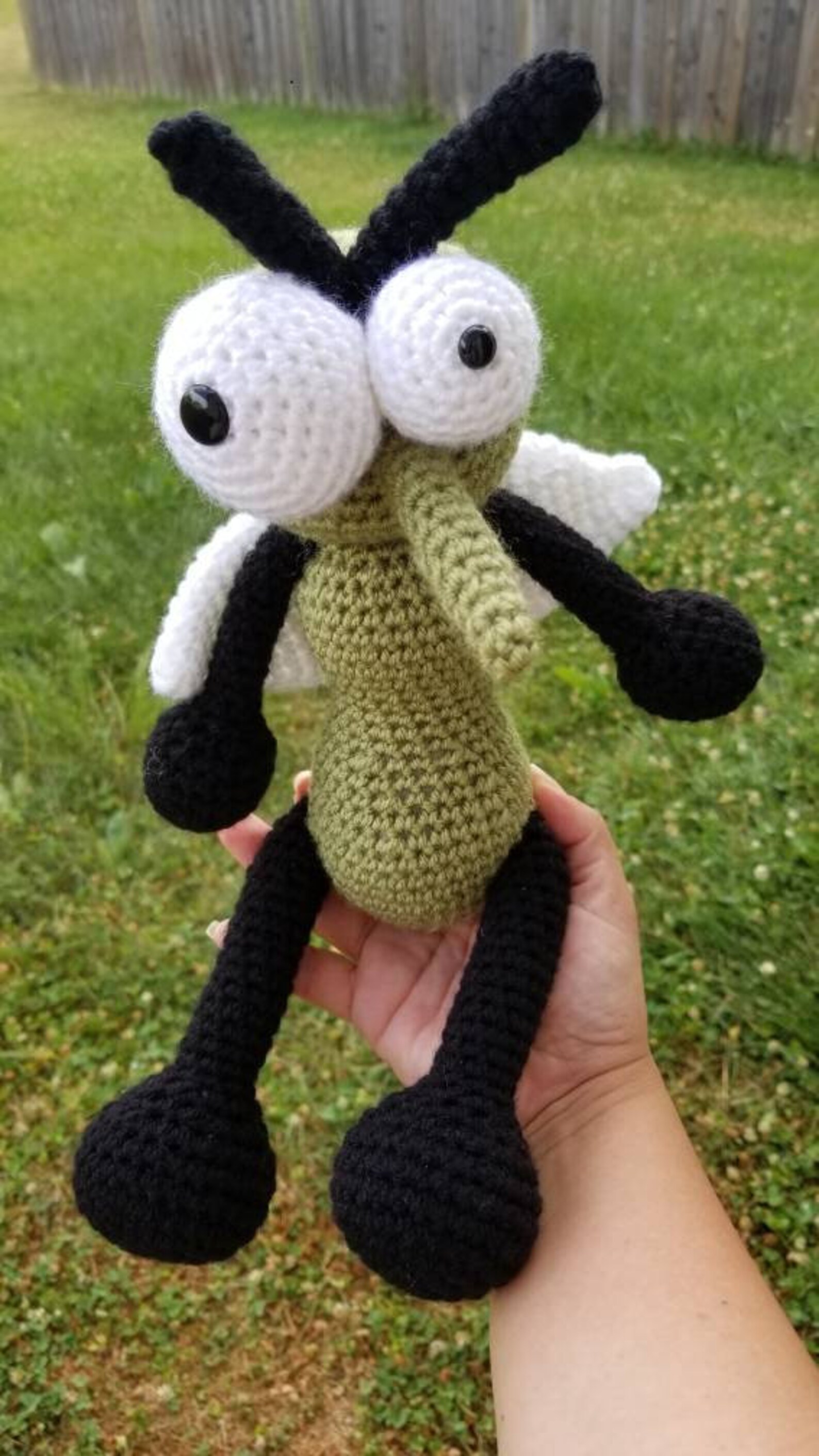 Tito the Mosquito Crochet Toy Amigurumi Mosquito Insect - Etsy