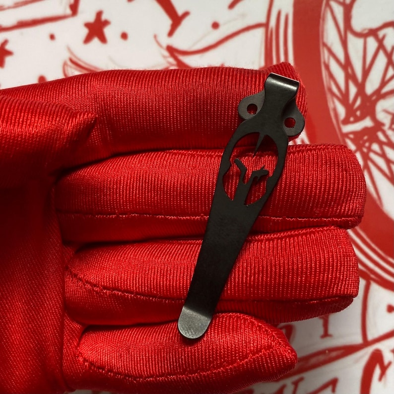 TITANIUM GLADIATOR Pocket Clip Fits Pro-tech Godfather, Godson, Rockeye ...