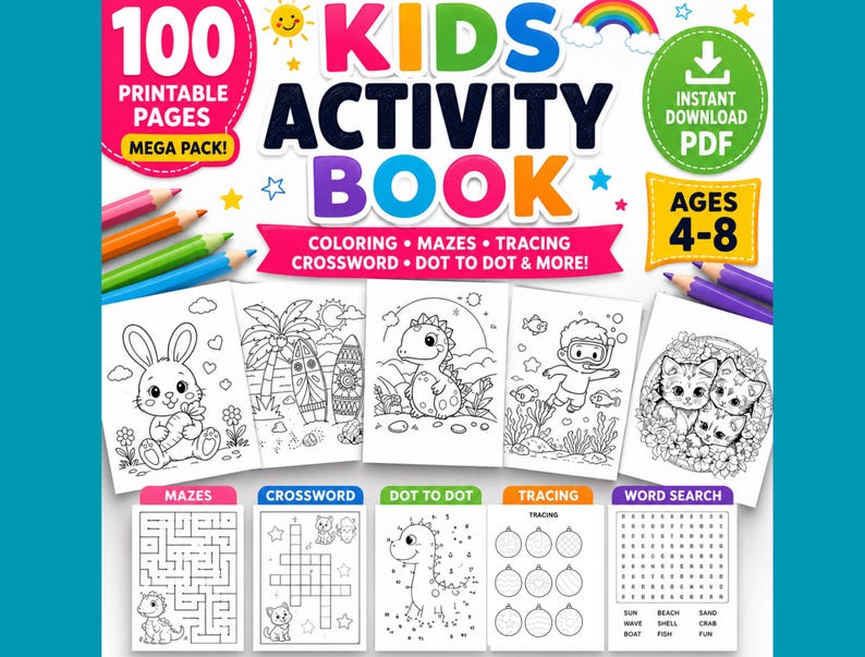 Coloring Activity Book ,mindfulness Bold Outlines | Printable Toddler ...