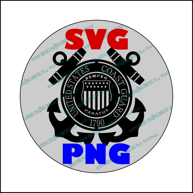 Coast Guard Seal SVG and PNG - Etsy