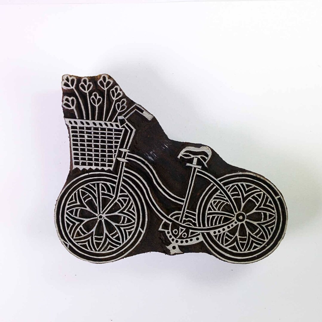 Cycle Intricate Carving Wooden Stamp - House Warming Gift - Baby Shower ...