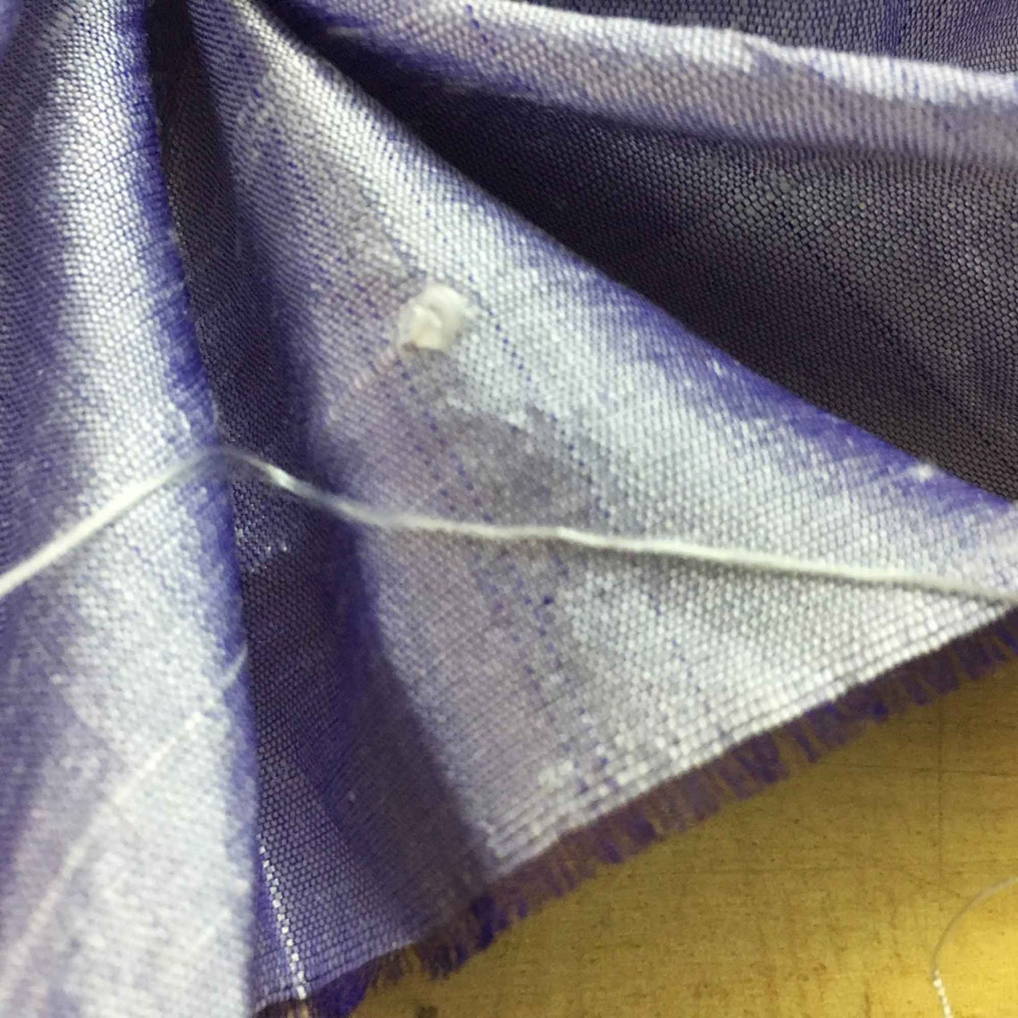 Seda cruda de lavanda tela de seda india dupioni de seda | Etsy